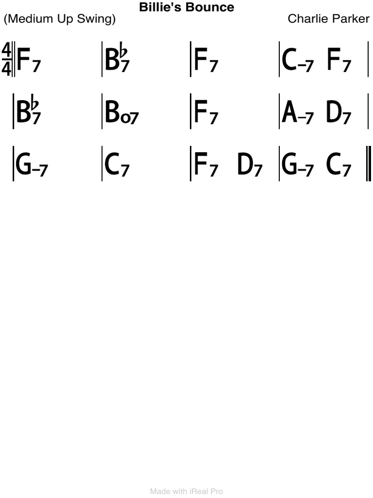 Billie's Bounce | PDF