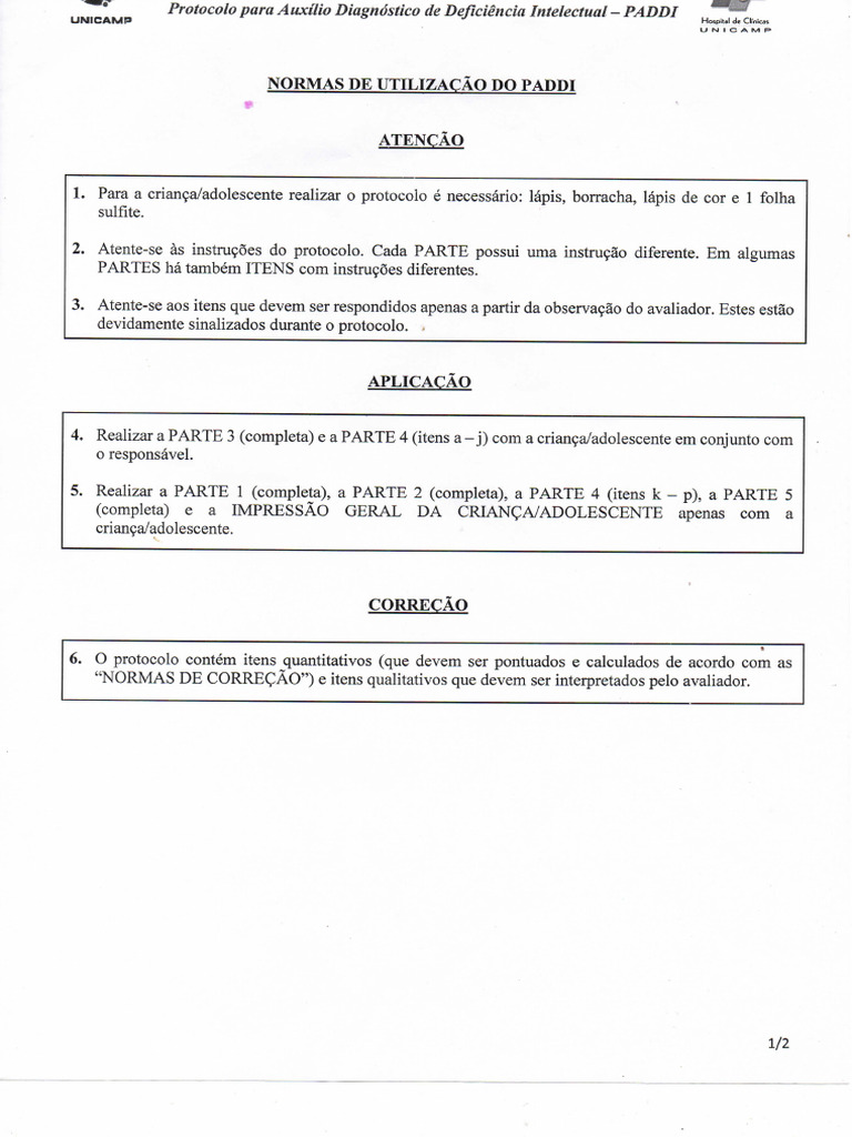 Protocolo PADDI | PDF