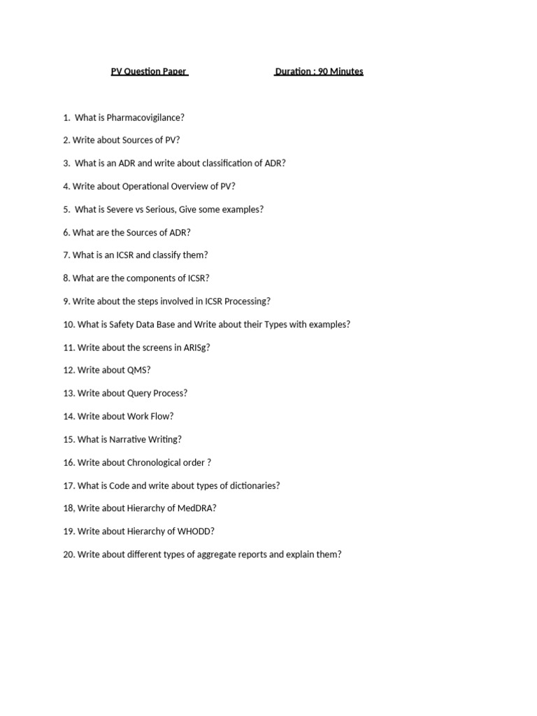 PV Question Paper | PDF