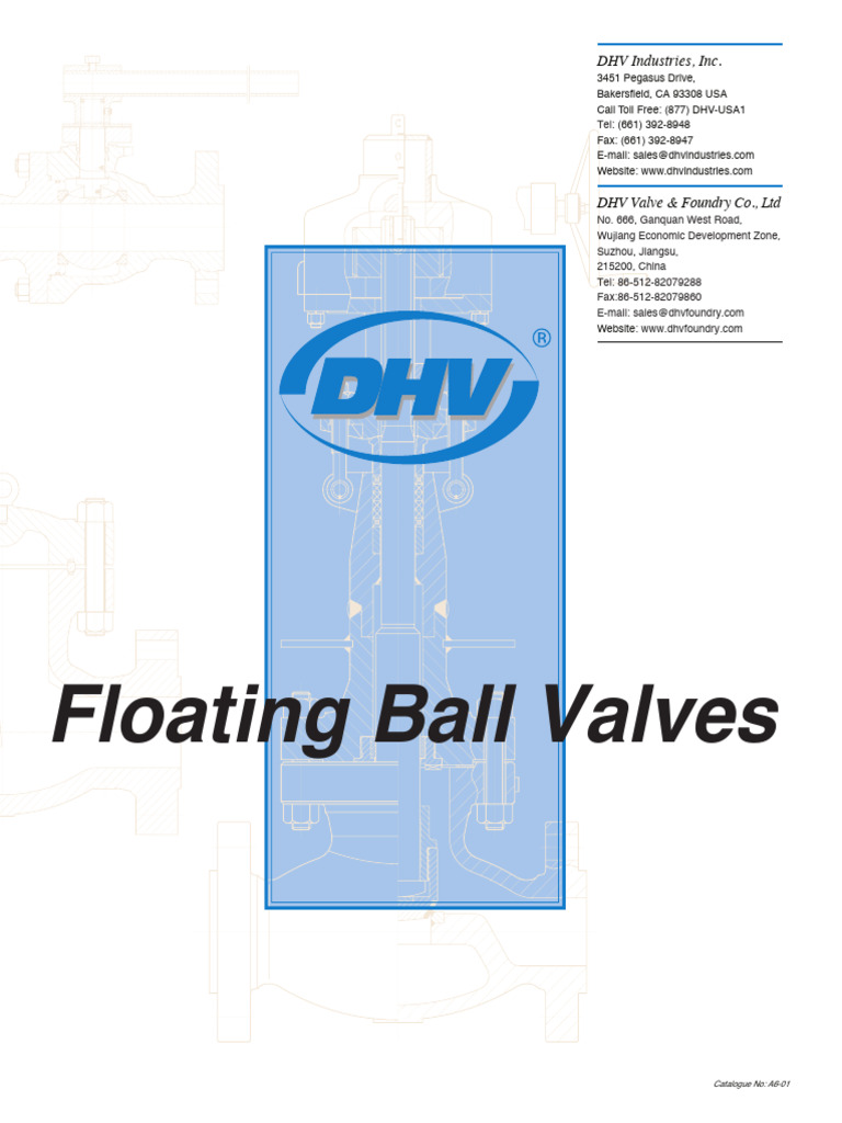 DHV Floating Ball Valve Catalog | PDF | Valve | Gas Technologies