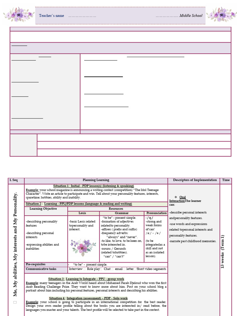3rd MS Yearly Planning 2023 2024 | PDF | Learning | Communication