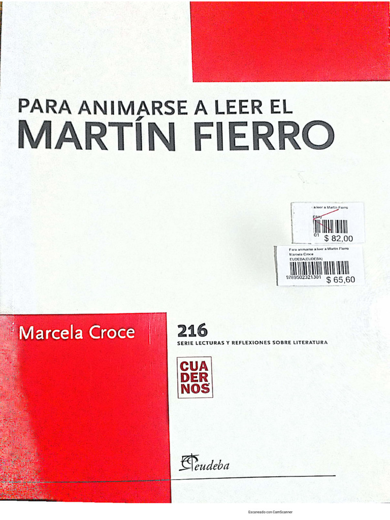 Croce - para Animarse A Leer El Martín Fierro | PDF