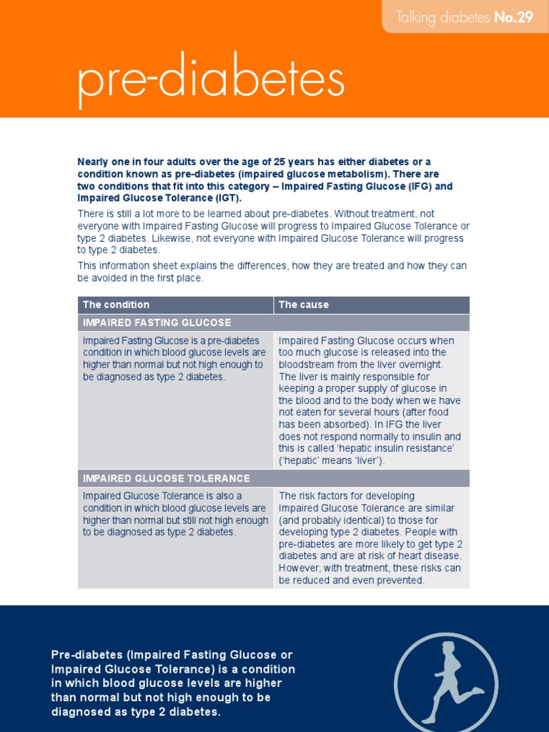 Pre Diabetes | PDF | Prediabetes | Diabetes Mellitus Type 2