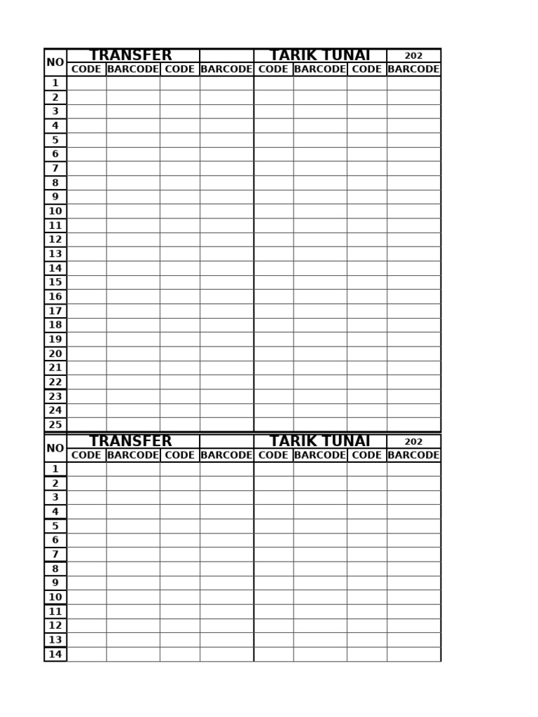 Form Kerja Harian | PDF