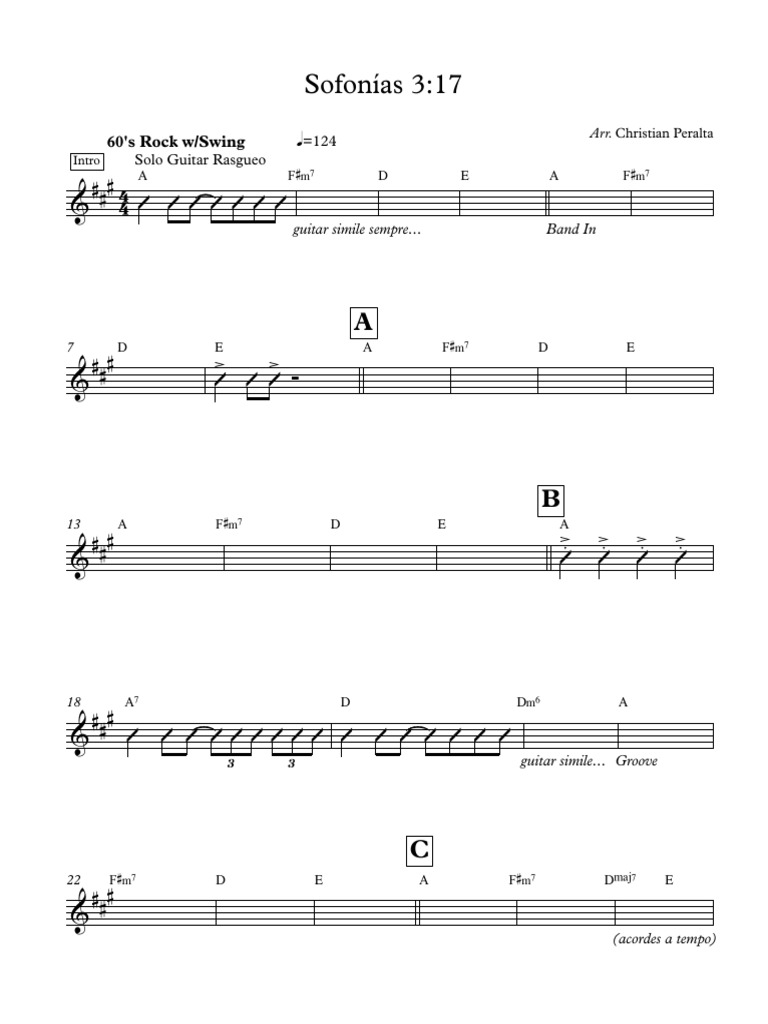 Sofonías 3-17 - Partitura Completa | PDF