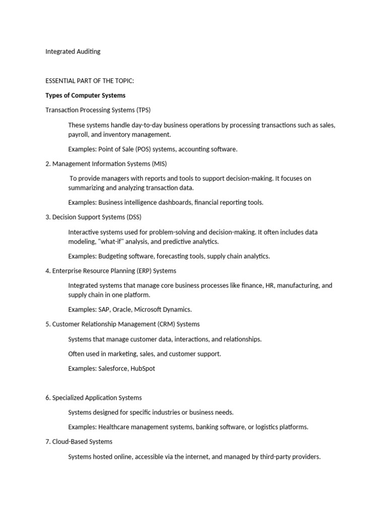 Integrated Auditing | PDF | Audit | System