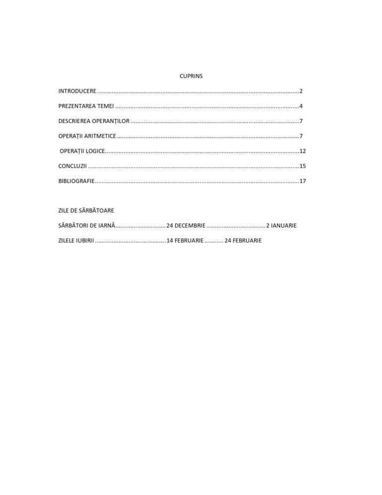 CUPRINS | PDF