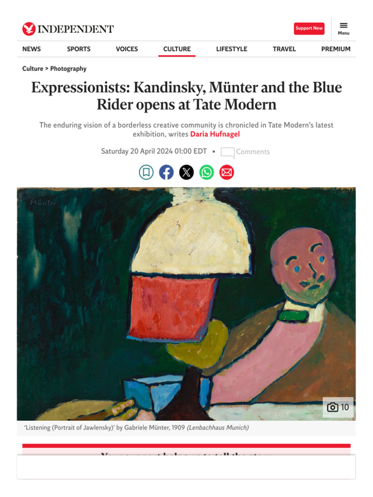Expressionists Exhibition Opens at Tate Modern - The Independent | PDF ...