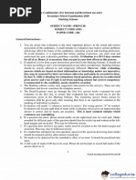 Class 10 French Board Paper 2024 | PDF