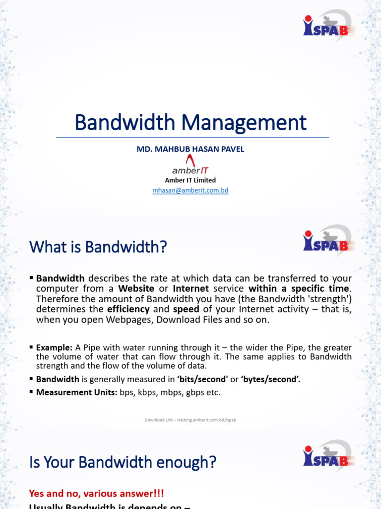 Effective Bandwidth Management Techniques | PDF | Quality Of Service ...