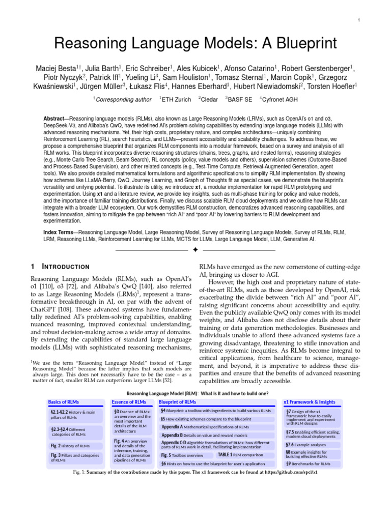Reasoning Language Models- A Blueprint | PDF | Artificial Intelligence | Intelligence (AI ...