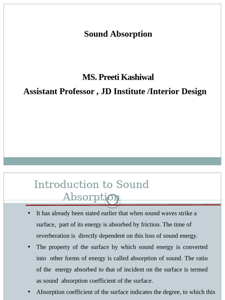 Sound Absorbent Materials | PDF | Mechanical Engineering | Building ...