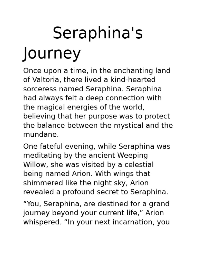 Seraphina's Journey | PDF