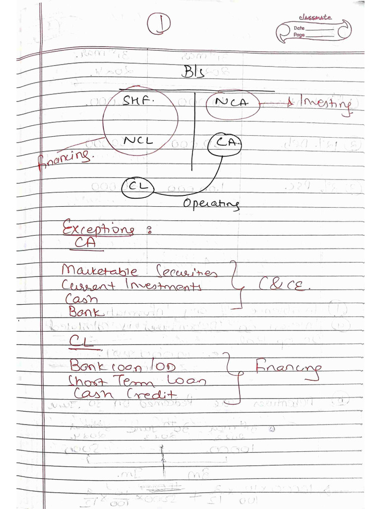Notes Cash Flow | PDF
