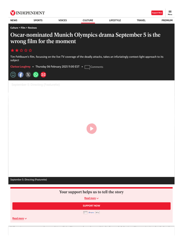 September 5, Review - Oscar-Nominated Munich Olympics Drama Is The ...