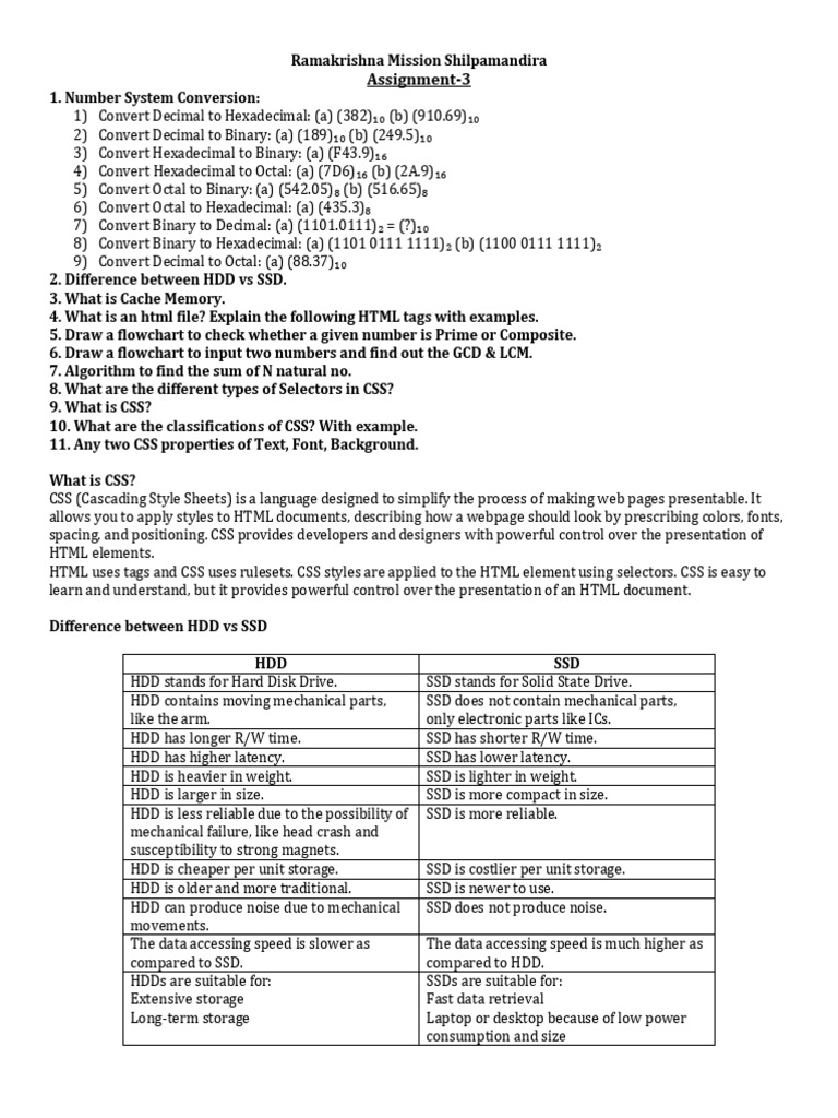 Assignment 3 Pdf Solid State Drive Hard Disk Drive