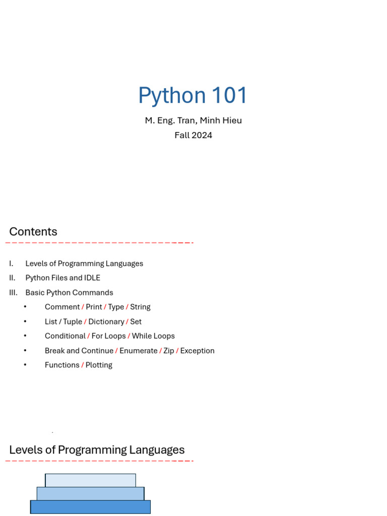 Python Basics for Beginners | PDF | Assembly Language | Programming ...
