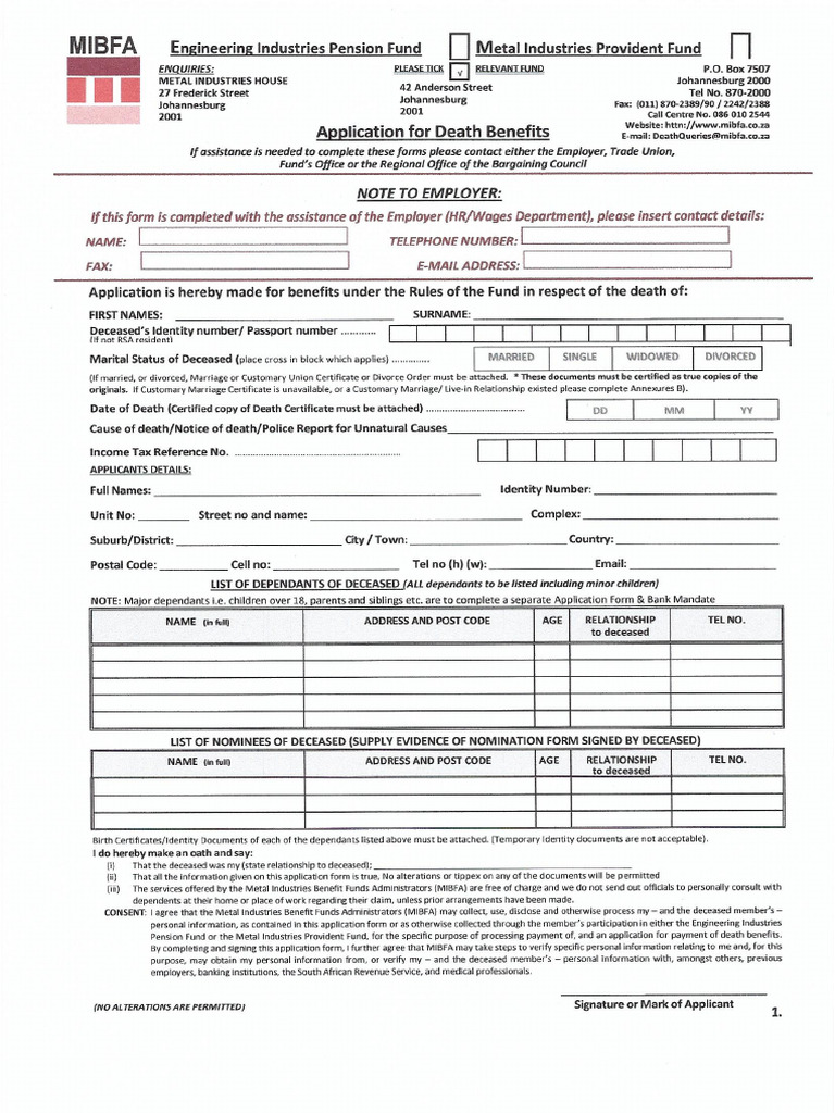 Application Form | PDF