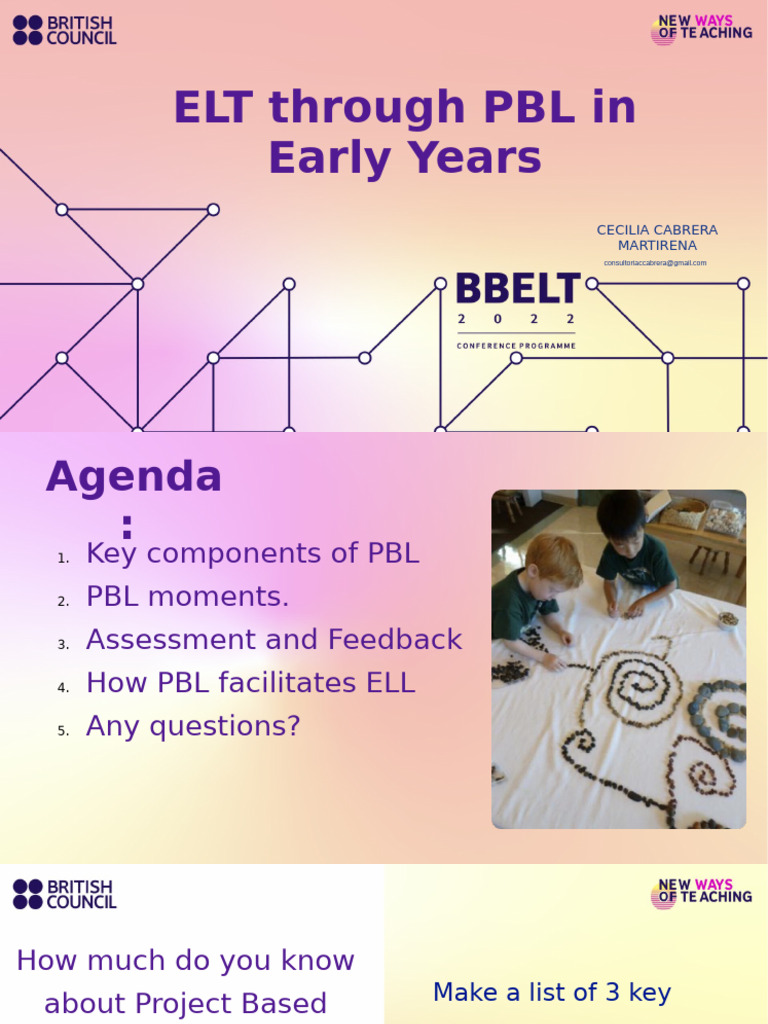 British BBELT 2022 ELT Through PBL in Early Years | PDF | Educational Assessment | Learning