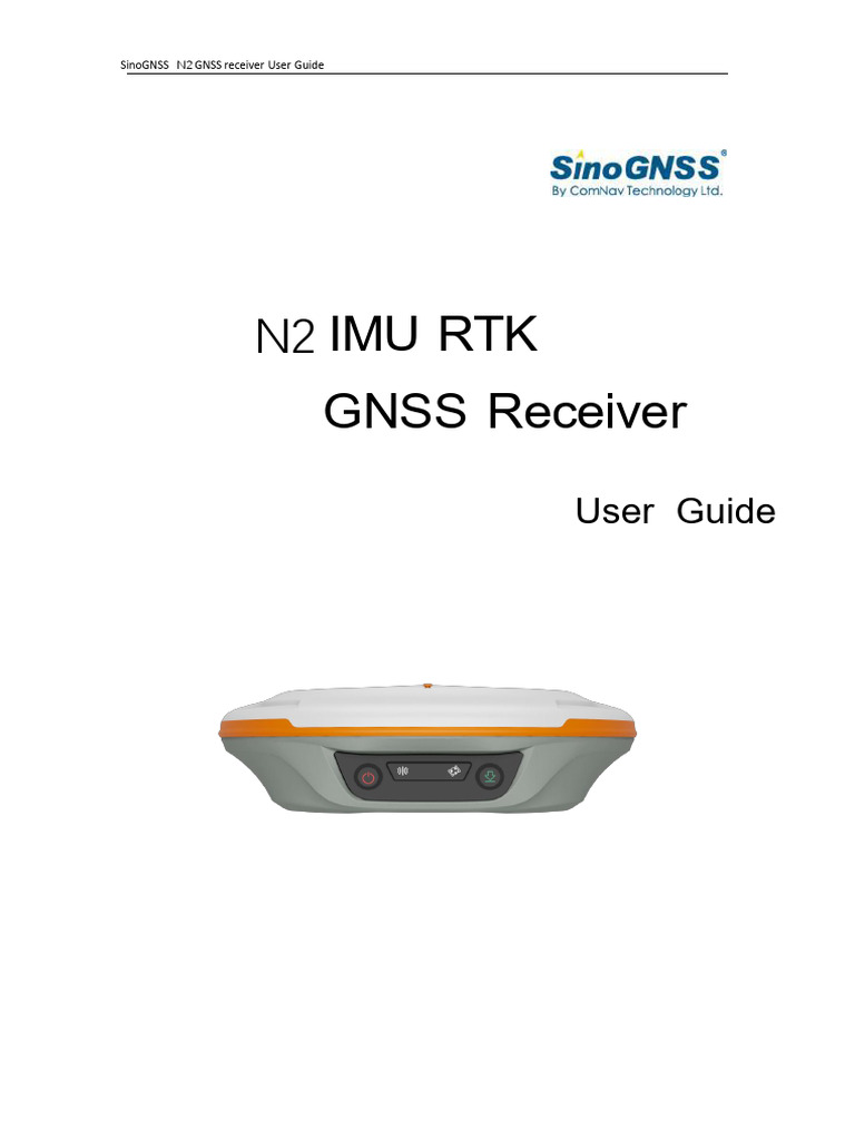 N2 GNSS IMU Receiver User Guide - V1.2 | PDF | Surveying | Computer File