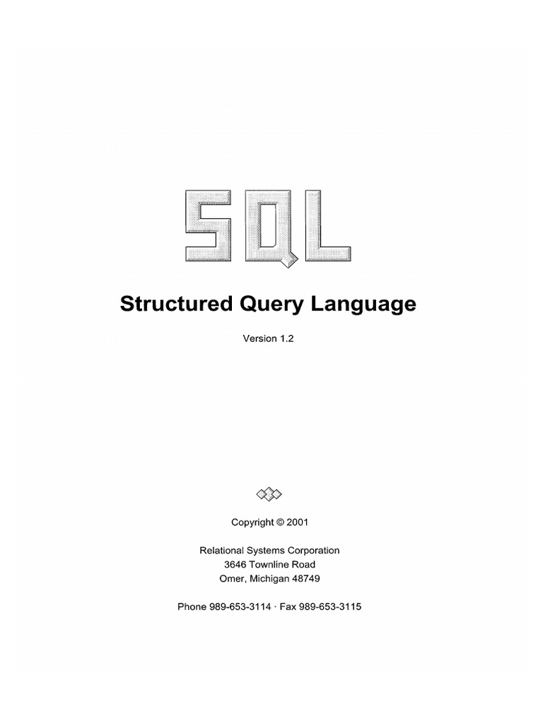 Guide To SQL | PDF