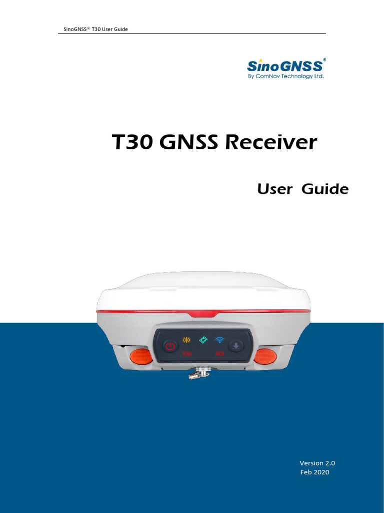 T30_User Guide_V2.0 | PDF | Surveying | Bluetooth