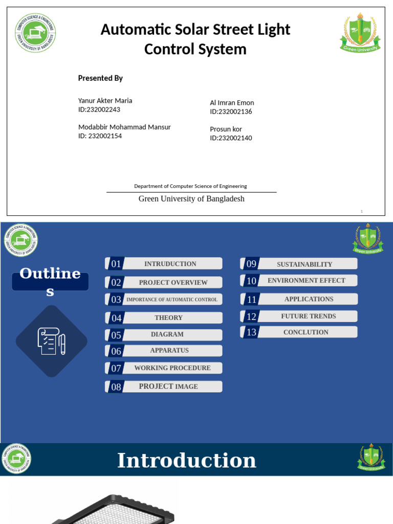 EEE Lab Presentation 2 | PDF | Solar Power | Energy Conservation