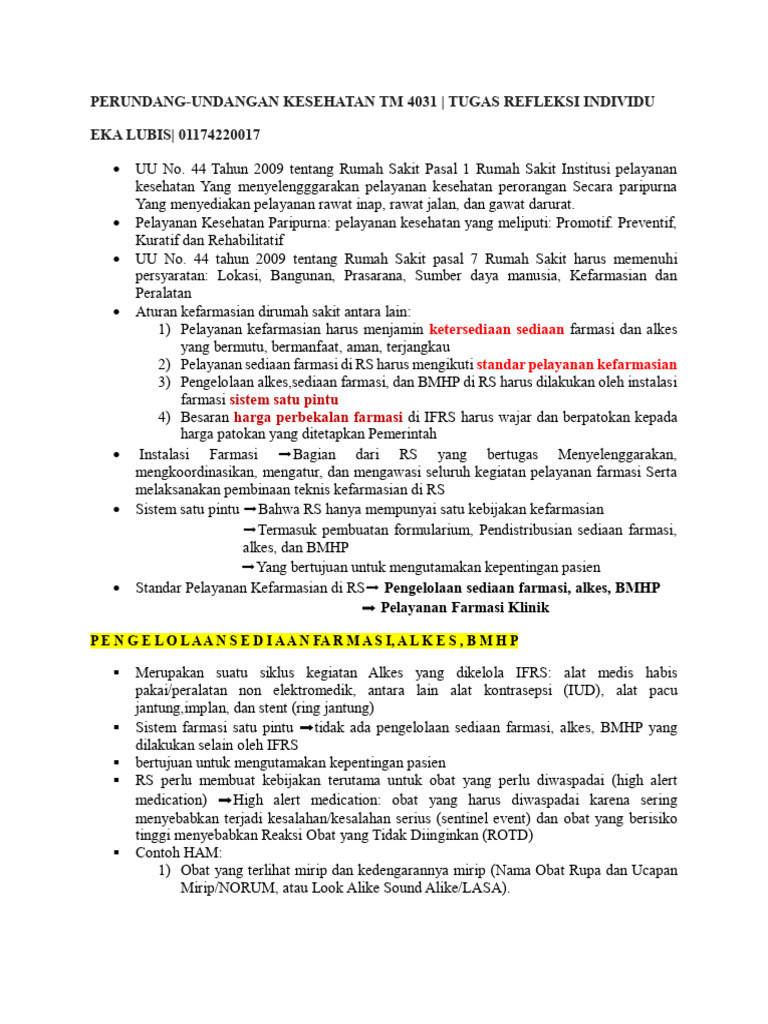 Eka Lubis 01174220017 Tugas Refleksi Ukk | PDF