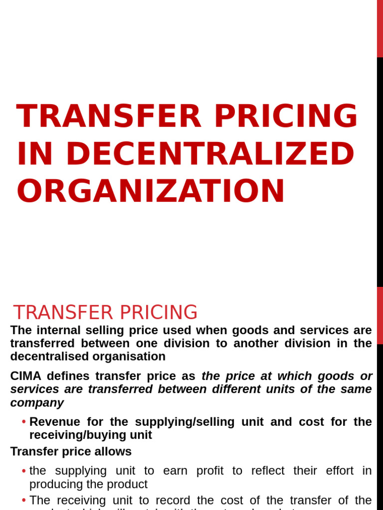 Transfer Pricing | PDF | Profit (Economics) | Taxes