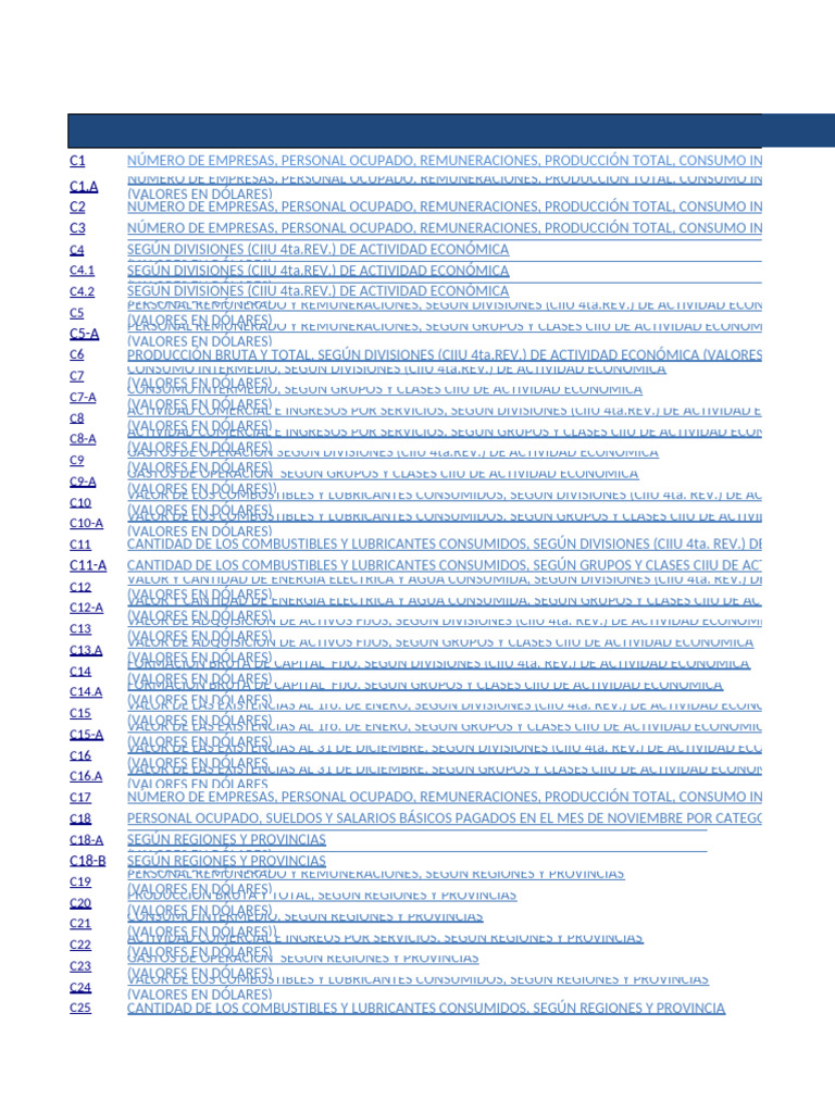 2015 EMM Tabulados | PDF | Rieles | Papel