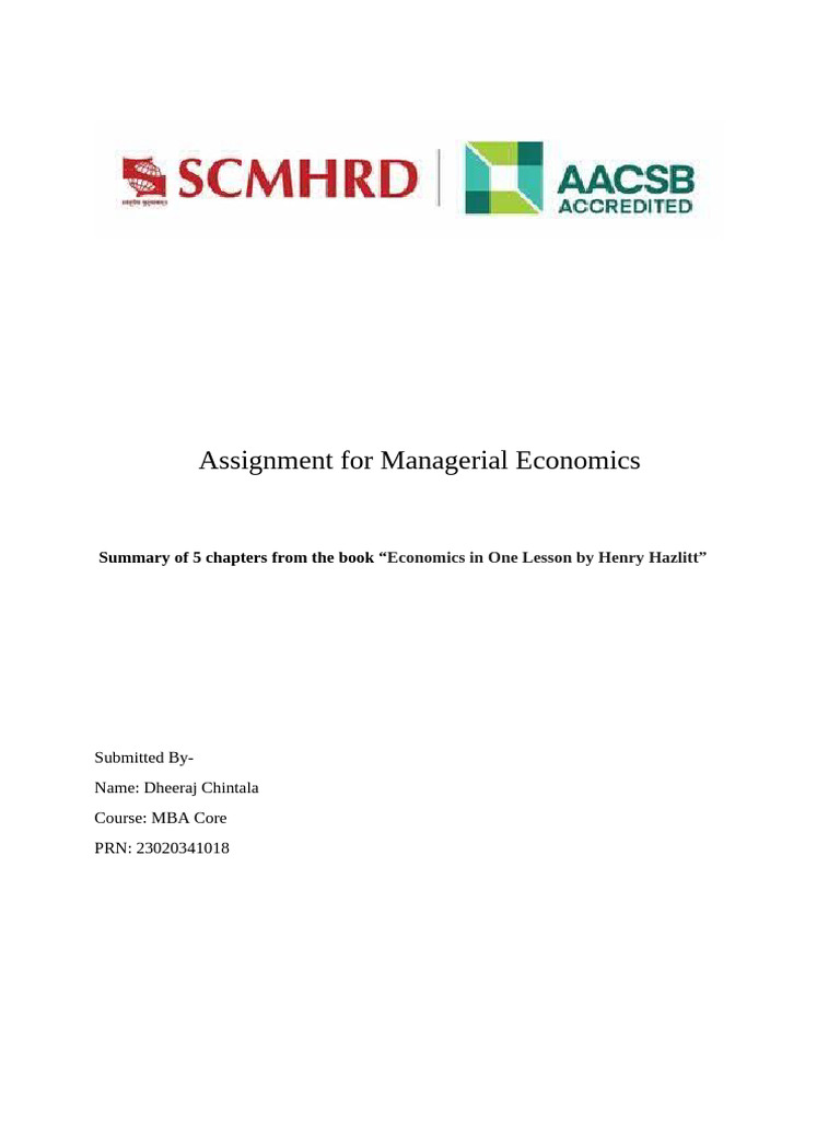 Dheeraj Eco Assign | PDF | Taxes | Economics
