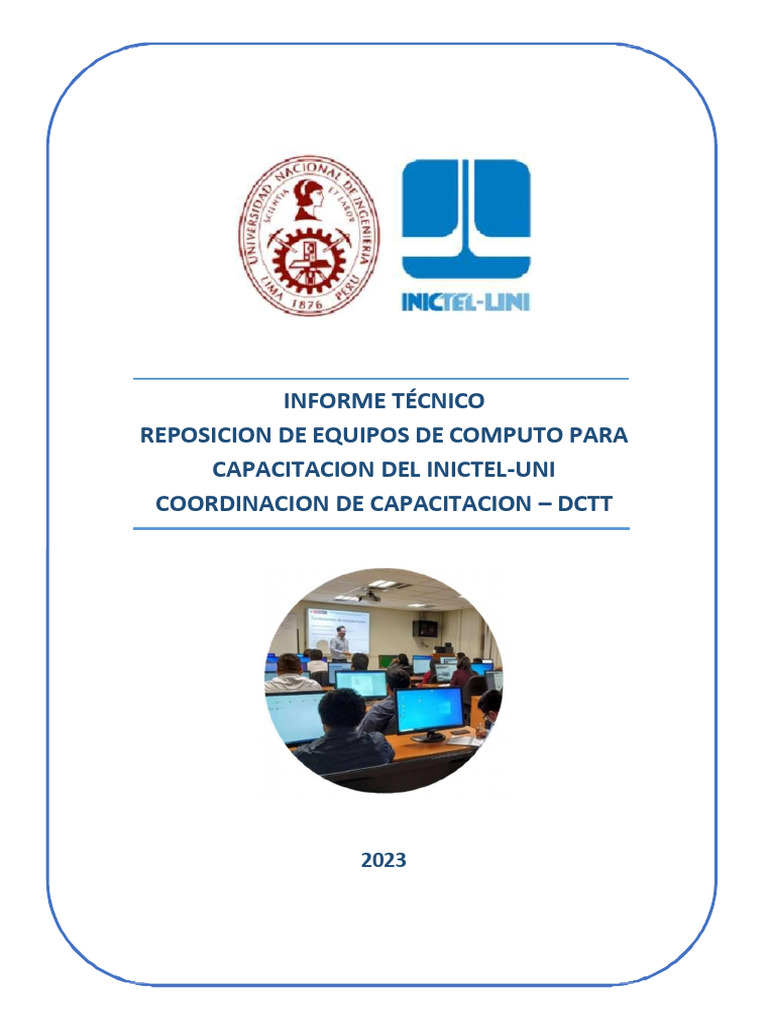 2 Informe Tecnico CC-DCTT | PDF | Unidad Central de procesamiento | Teclado