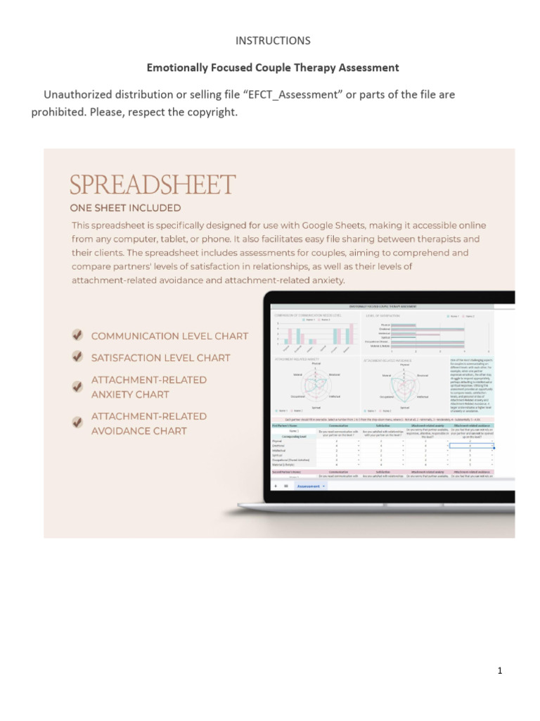 Instructions EFCT Assessment | PDF