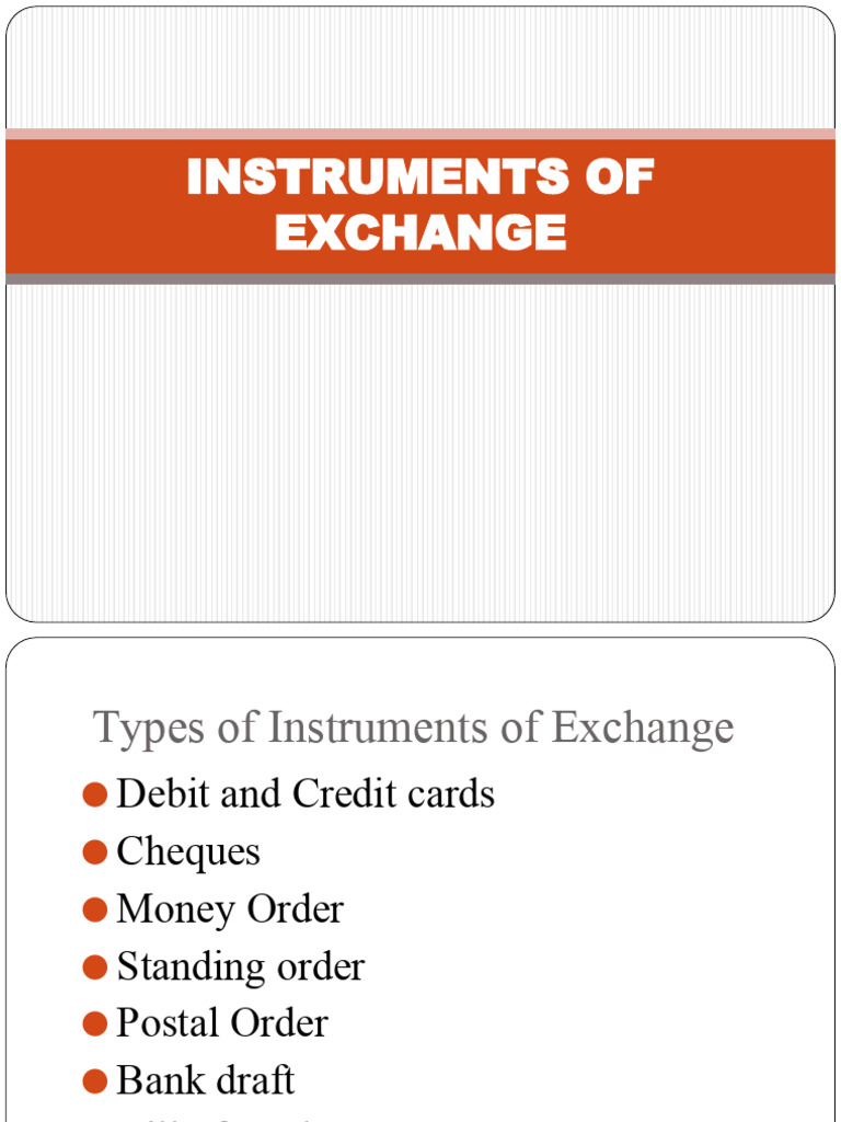 Instruments of Exchange (1) | PDF | Sole Proprietorship | Joint Stock ...