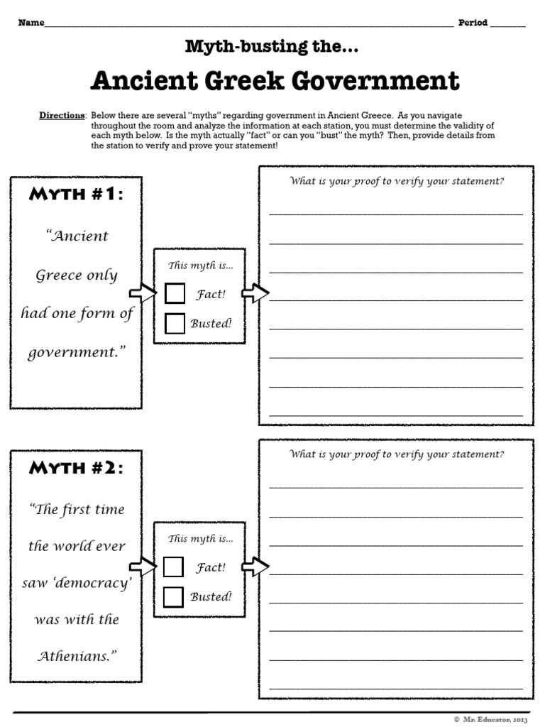 Greece Government Mythbusters-3-10 | PDF | Tyrant | Ancient Greece