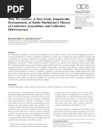 Understanding Collective Effervescence | PDF | Émile Durkheim | Emotions