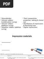 Elastomeric Impression Materials | PDF | Elastomer | Materials