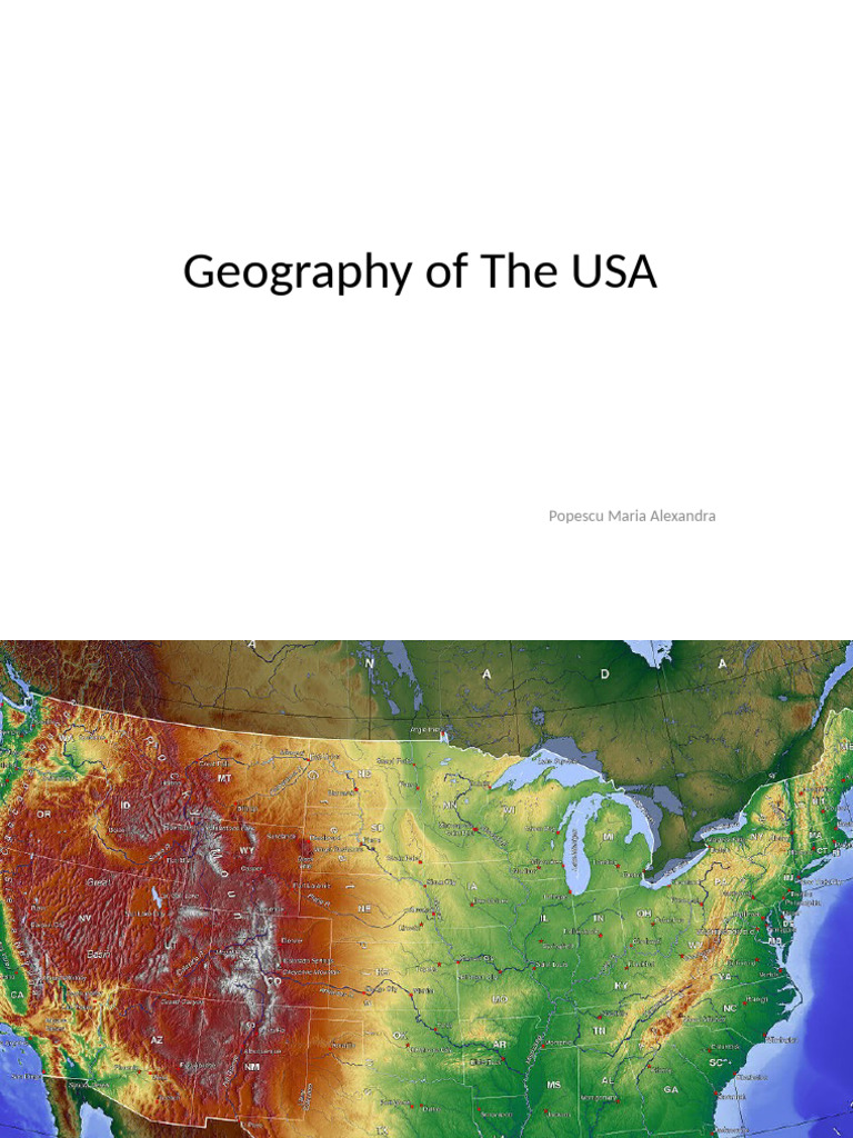 Geography of The USA | PDF