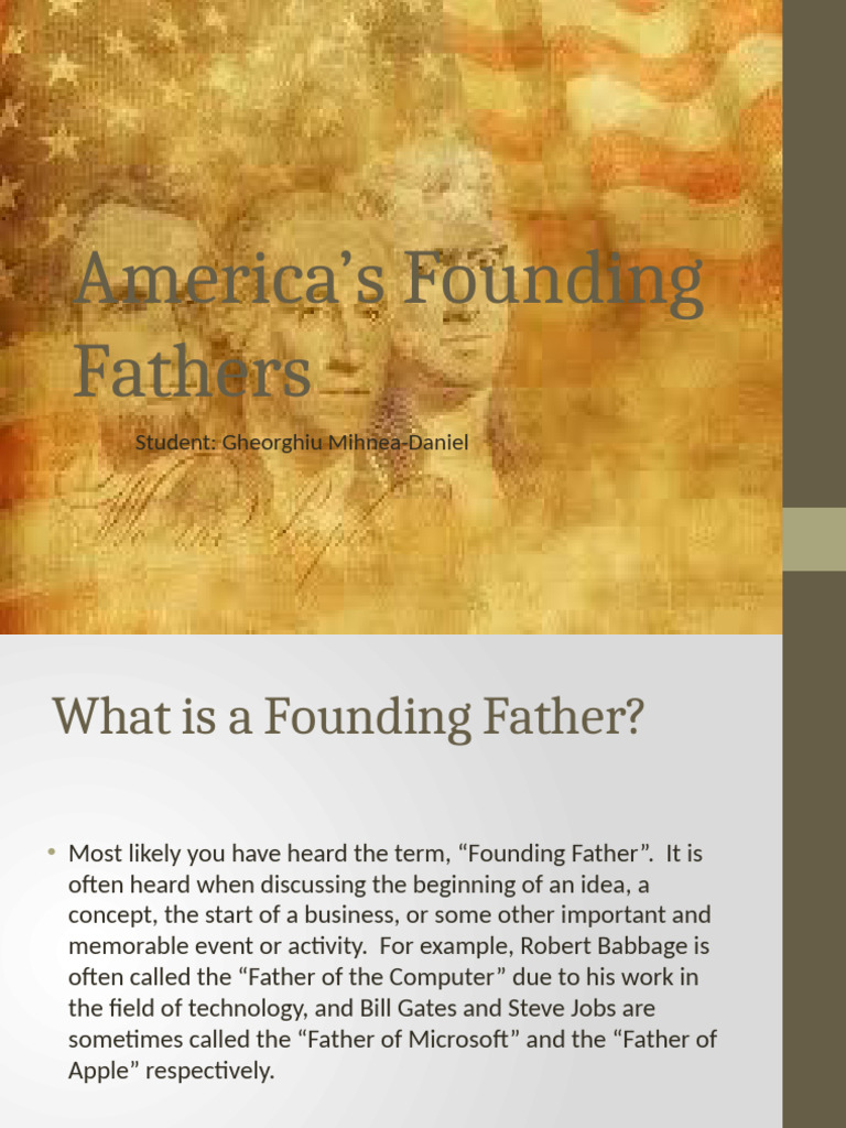 Key Figures of America's Founding | PDF | Founding Fathers Of The ...