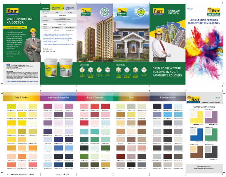 Dr Fixit Shade Card Exterior Final Low (120 Shades) | PDF