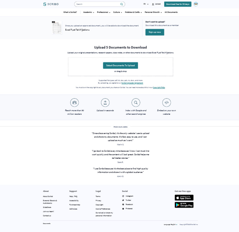 Upload A Document - Scribd | PDF | Scribd | Computing