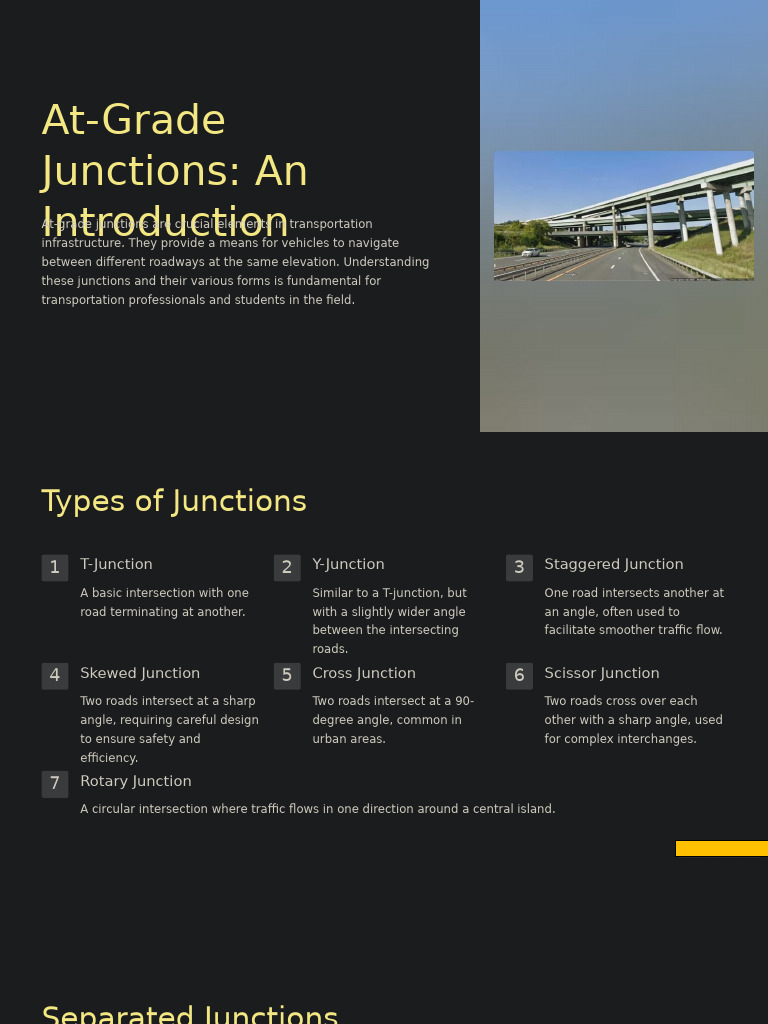At-Grade-Junctions-An-Introduction | PDF | Intersection (Road) | Traffic