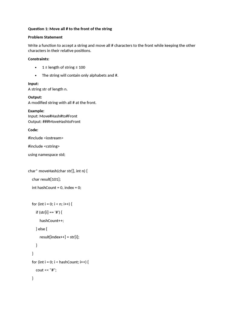 Cape Gemini Coding Till 4 Th Dec | PDF | Integer (Computer Science) | Namespace