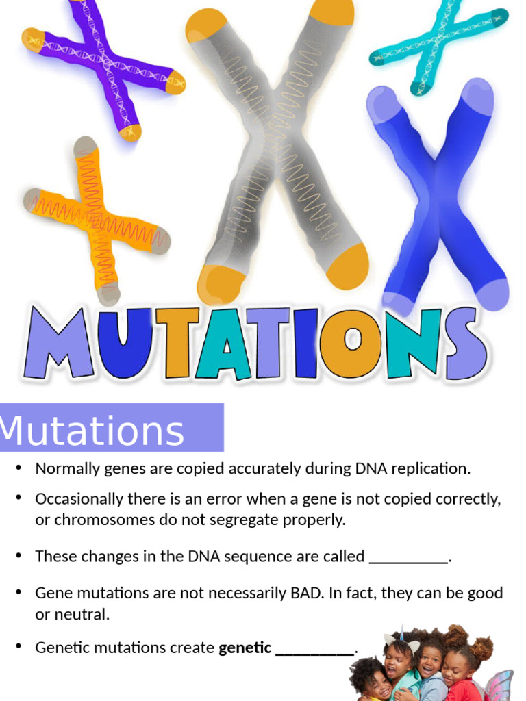 Mutations and Genetic Disorders Student Notes | PDF | Mutation | Gene