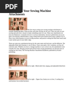 How To Use Greist Attachments | PDF | Textile Arts | Sewing