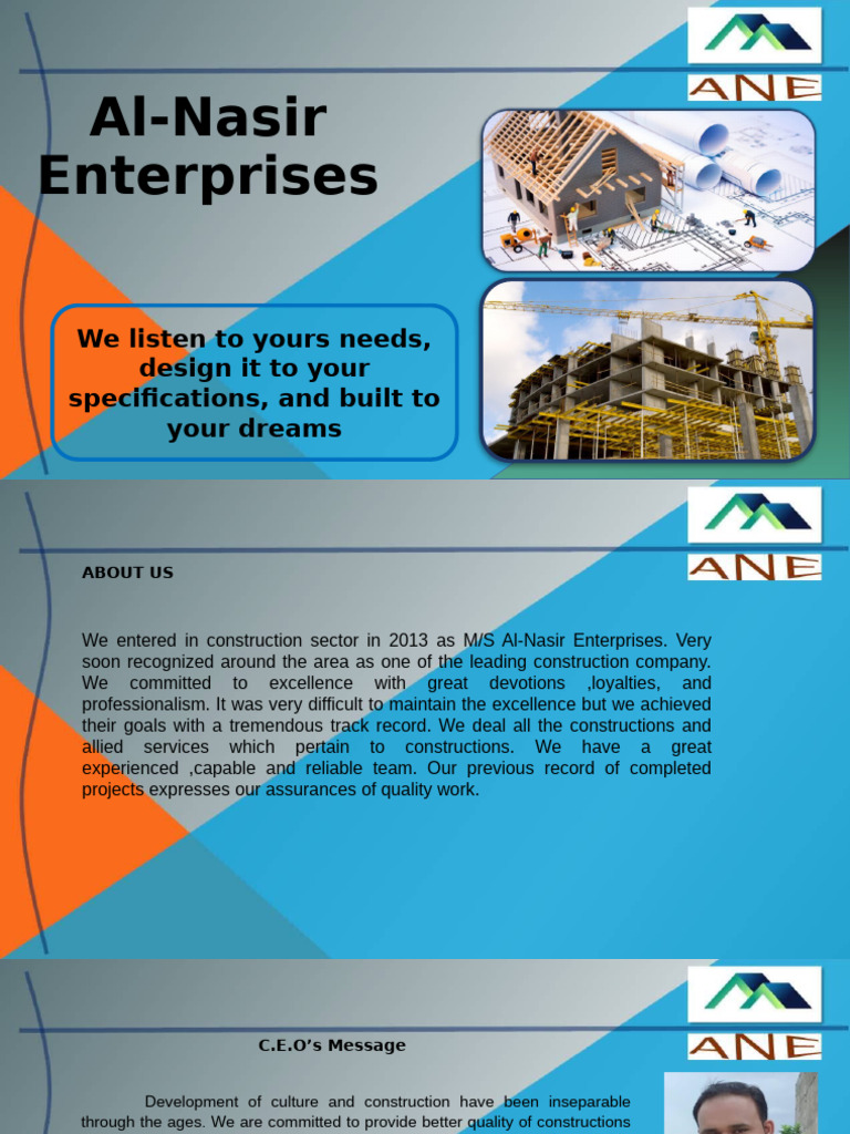 Al-Nasir Enterprises: Leading Construction Services | PDF