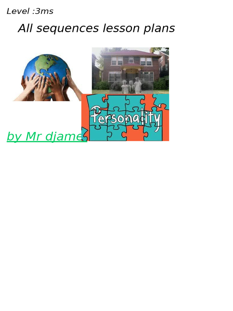 3ms All Sequences Lesson Plans Worksheets Tutorial Sessions | PDF | Learning | Nonverbal ...