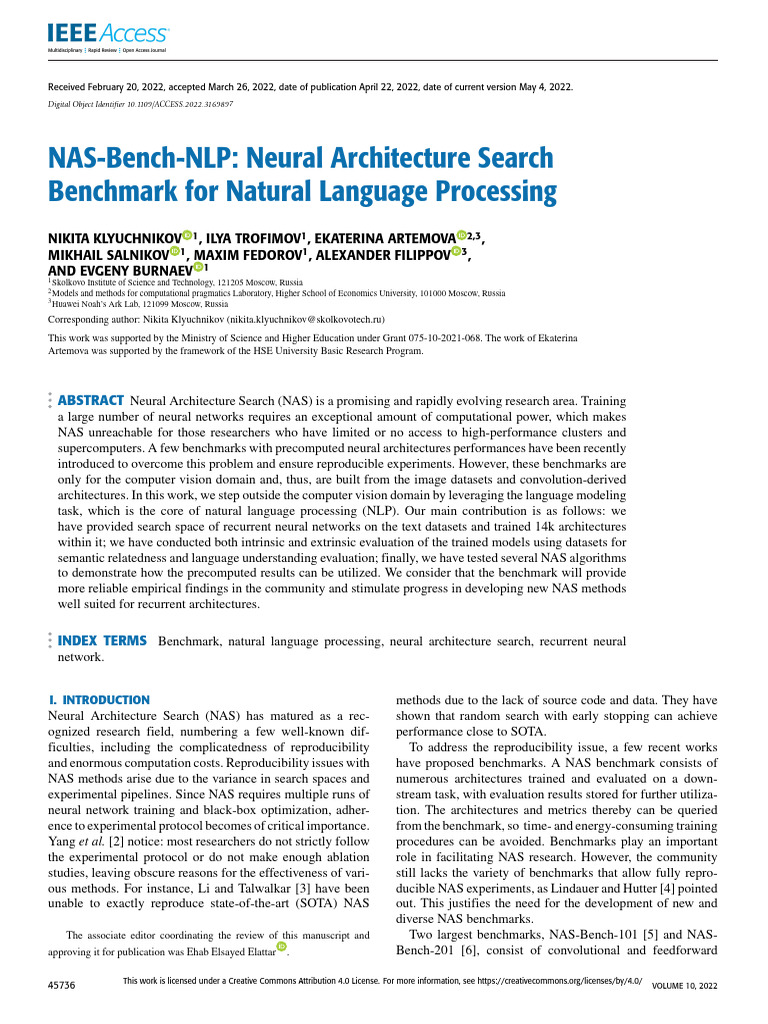 NAS Bench NLP Neural Architecture Search Benchmark For Natural Language ...