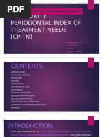 CPITN Index Overview and Procedure Guide | PDF | Periodontology | Dentistry