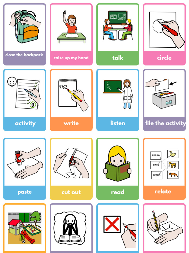 Classroom Pictograms | PDF
